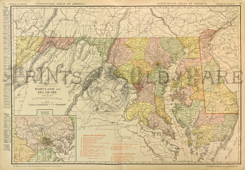 Prints Old & Rare - Delaware - Antique Maps & Prints