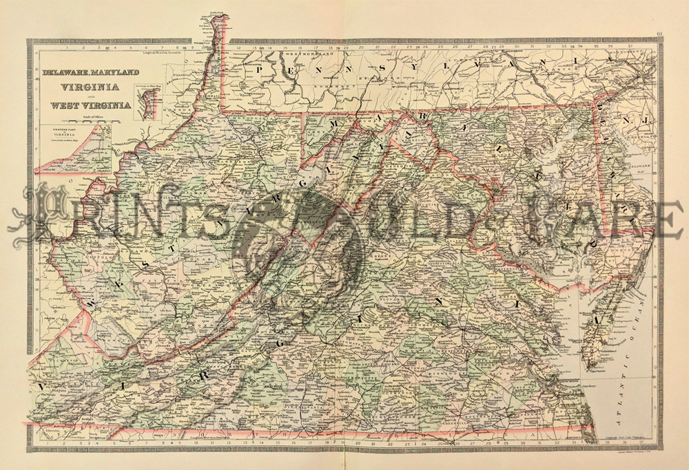 Prints Old & Rare - Delaware - Antique Maps & Prints