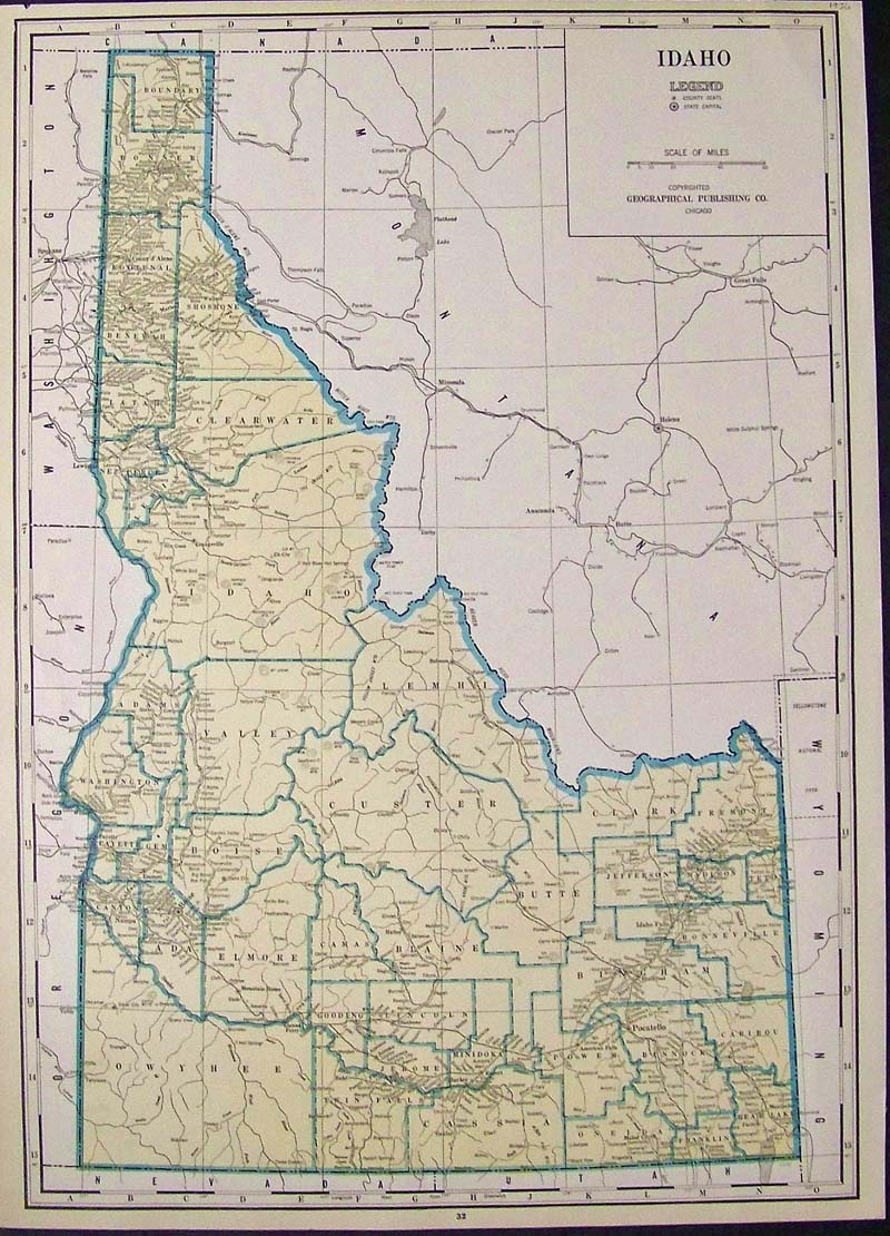 Prints Old & Rare - Idaho - Antique Maps & Prints
