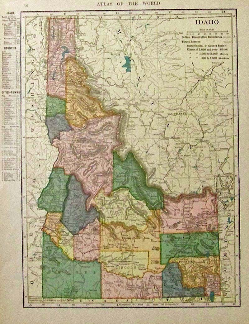 Prints Old & Rare - Idaho - Antique Maps & Prints