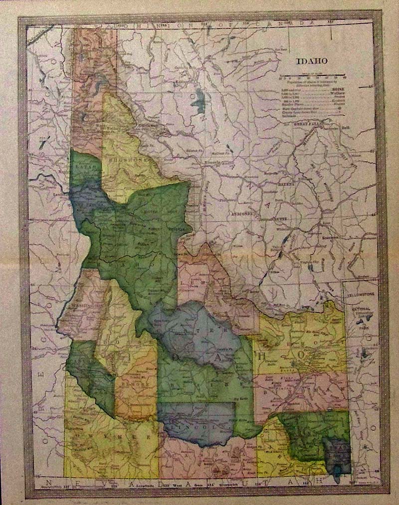 Prints Old & Rare - Idaho - Antique Maps & Prints