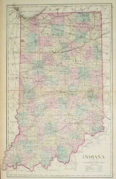 Prints Old & Rare - Indiana - Antique Maps & Prints