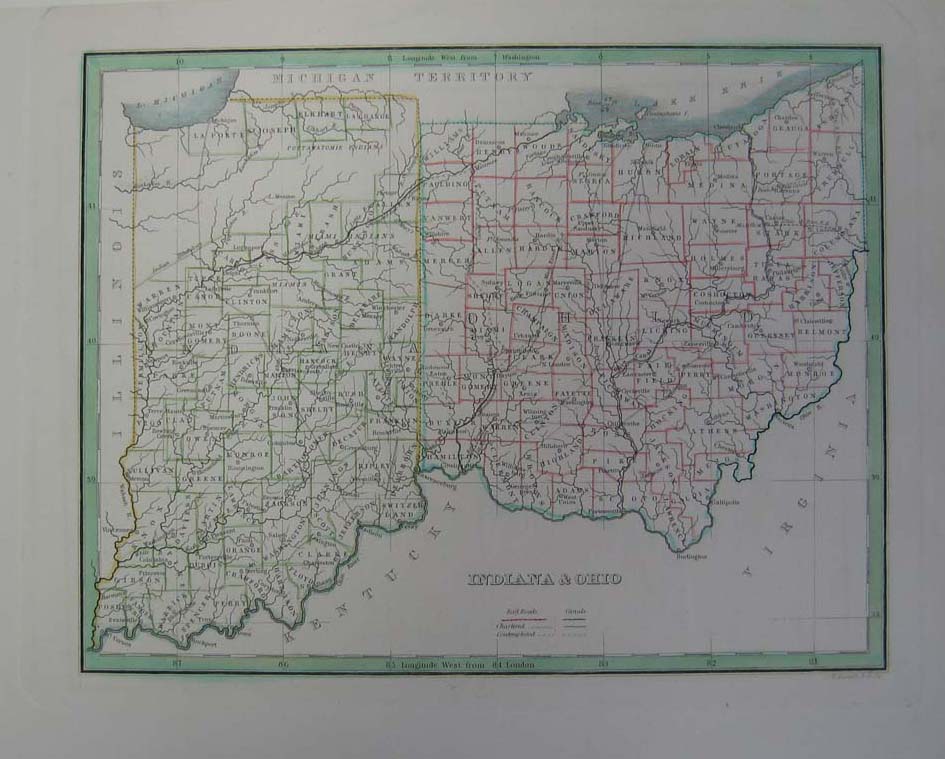 Prints Old & Rare - Indiana - Antique Maps & Prints