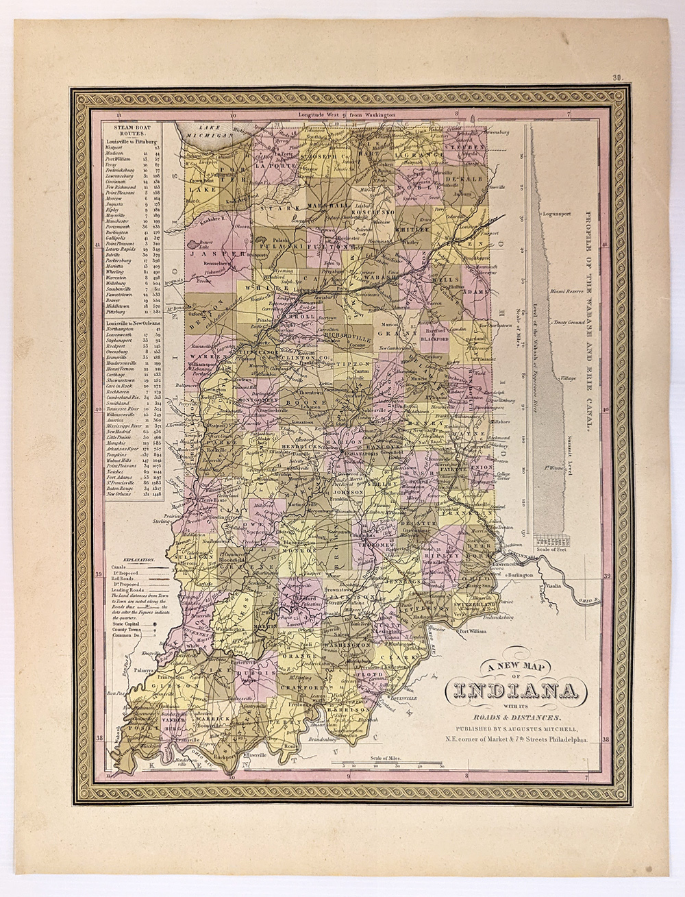 Prints Old & Rare - Indiana - Antique Maps & Prints