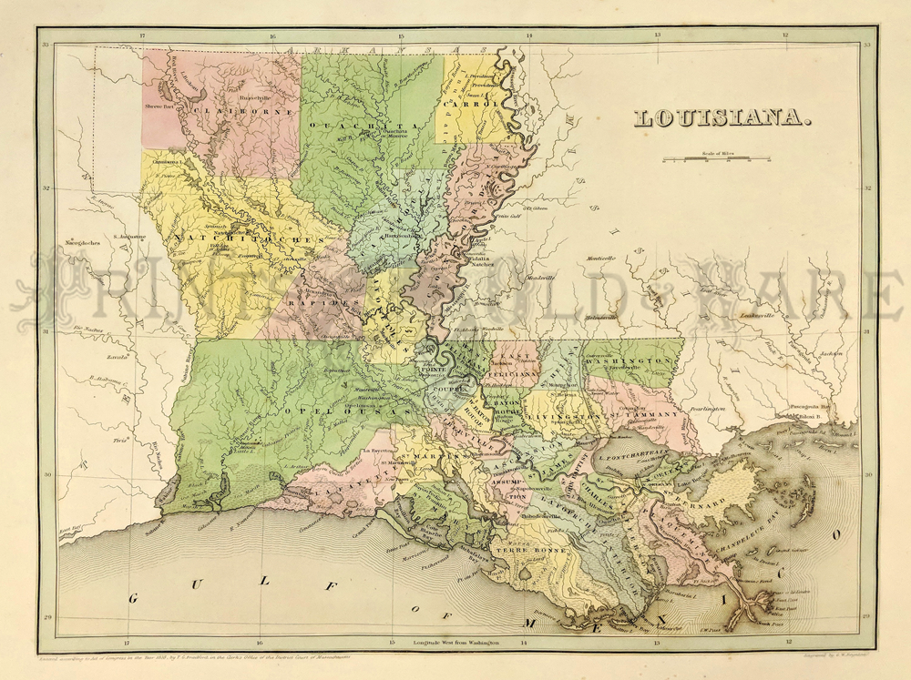 Prints Old & Rare - Louisiana - Antique Maps & Prints