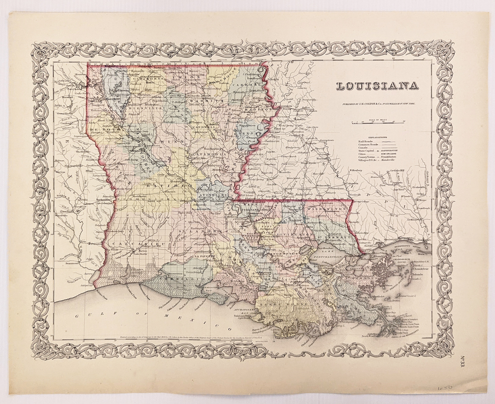 Prints Old & Rare - Louisiana - Antique Maps & Prints