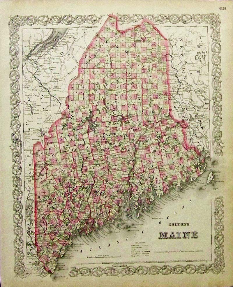 Prints Old & Rare - Maine - Antique Maps & Prints