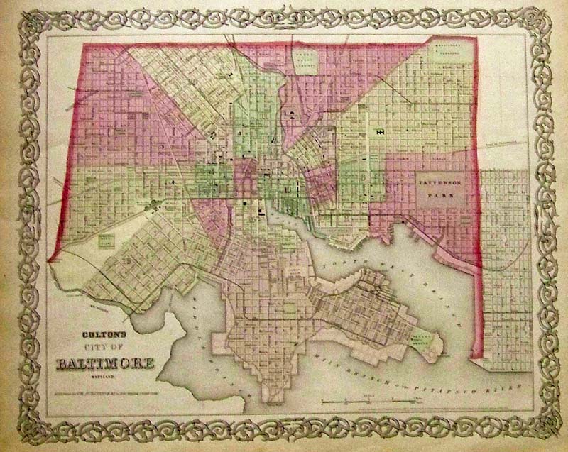 Prints Old & Rare - Maryland with Baltimore page