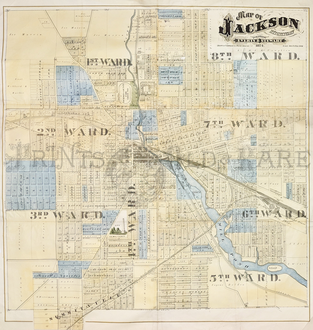 Prints Old & Rare - Michigan - Antique Maps & Prints