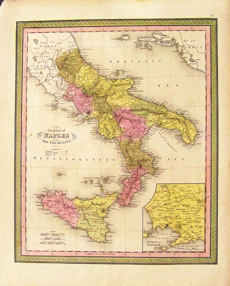 Prints Old & Rare - Naples Italy - Antique Maps & Prints