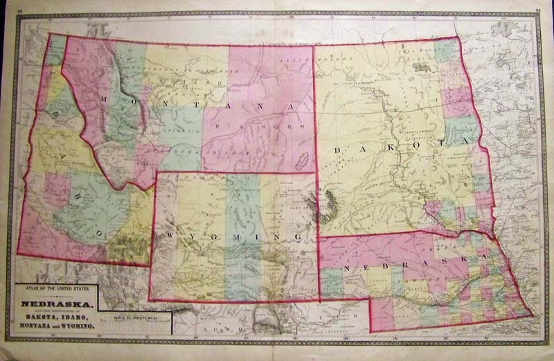 Prints Old & Rare - Nebraska - Antique Maps & Prints