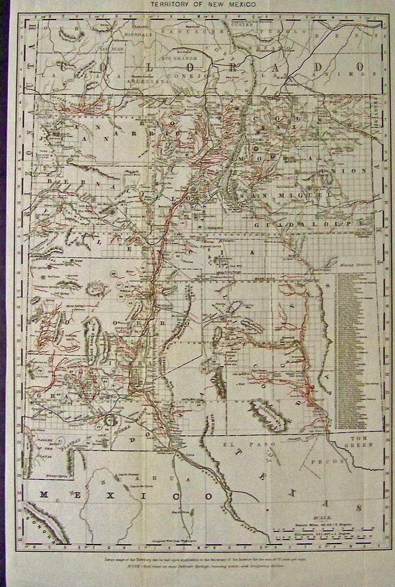 Prints Old & Rare - New Mexico - Antique Maps & Prints