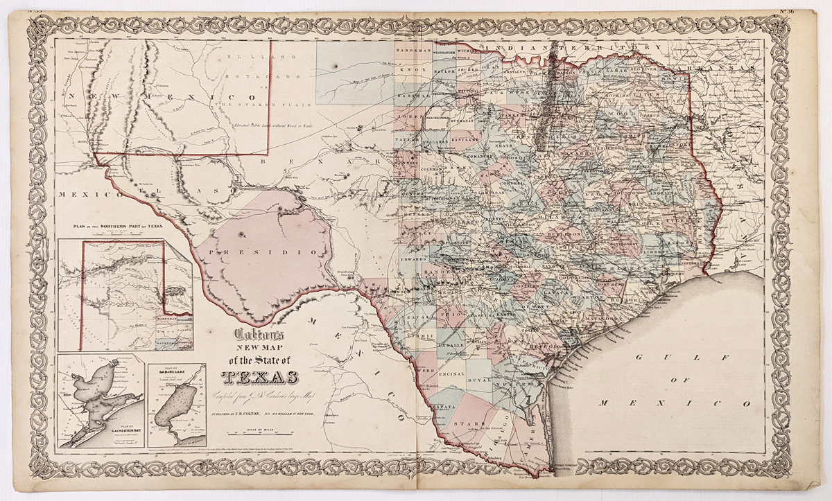 Prints Old & Rare - Texas - Antique Maps& Prints