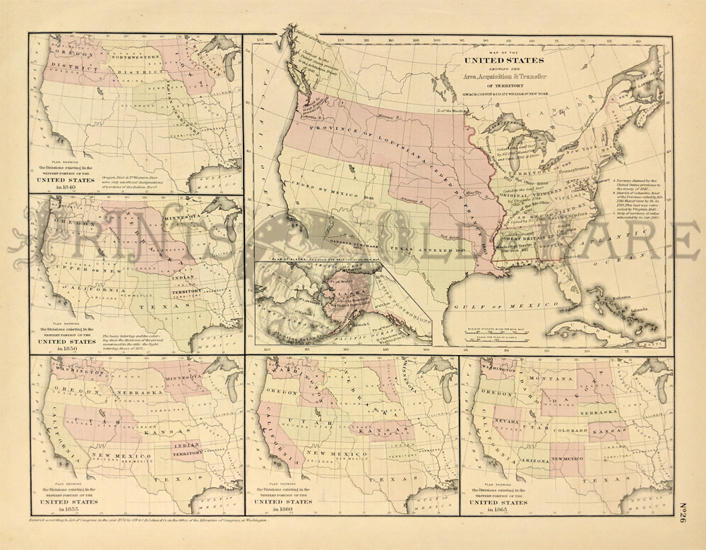 Prints Old & Rare - United States of America - Antique Maps & Prints
