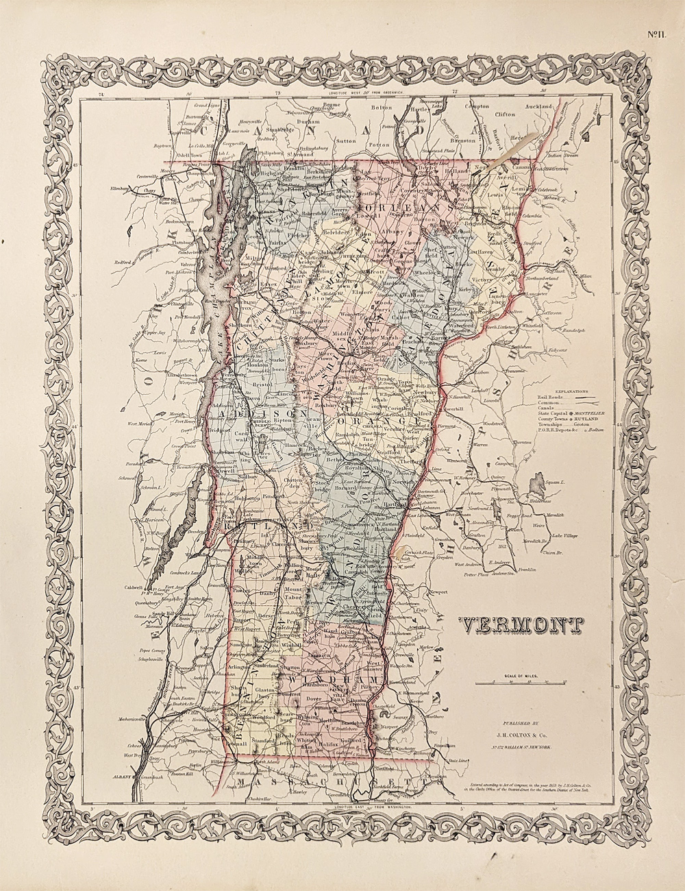 Prints Old & Rare - Vermont - Antique Maps & Prints