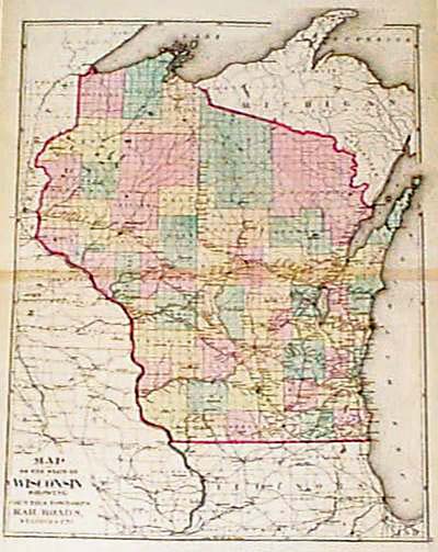 Prints Old & Rare - Wisconsin - Antique Maps & Prints