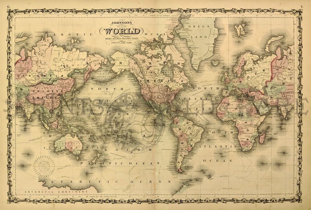 Prints Old & Rare - World Maps - Antique Maps & Prints