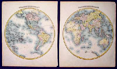Prints Old & Rare - world maps